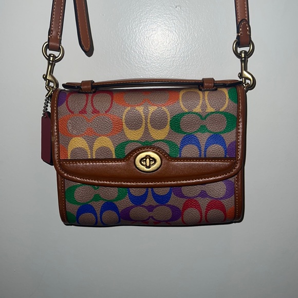 Coach | Bags | Coach Pride Kip Turnlock Crossbody | Poshmark